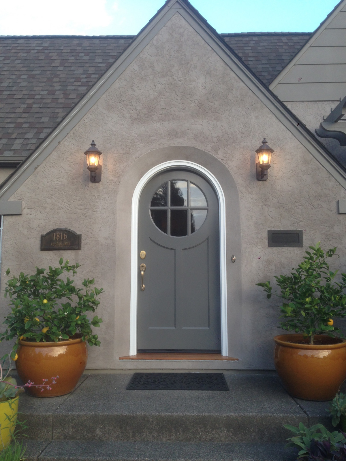 14 Fascinating Grey Front Door Ideas to be in Awe of and Inspired By ...